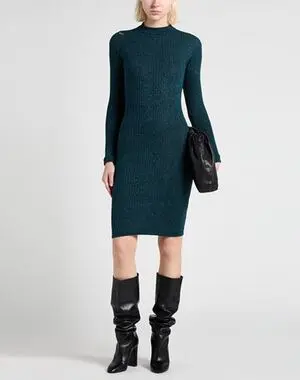 GAVROCHE PARIS Midi Bodycon Knit Dress - Green