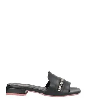 LORENZO MARI Leather Slide Sandals