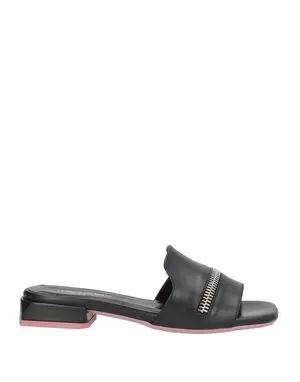 LORENZO MARI Leather Slide Sandals