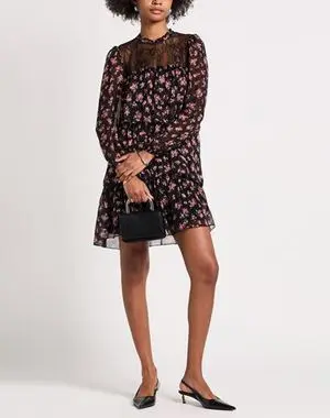 Liu Jo Mini Dress In Viscose, Silk, And Polyamide