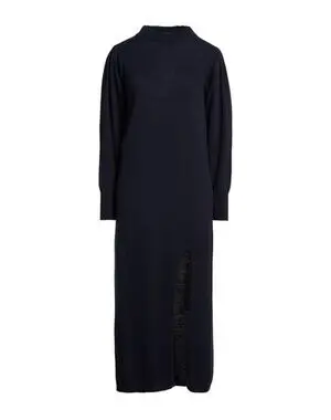 REBEL QUEEN BY LIU •JO Midi Knit Dress - Midnight Blue