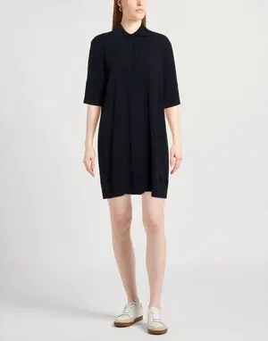 Alpha Studio Cotton Blend Mini Dress - Midnight Blue