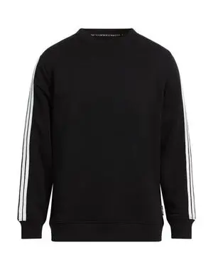 John Richmond Sweatshirt With Side Seam Stripes - Black