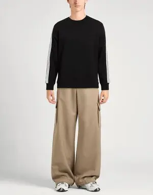 John Richmond Sweatshirt With Side Seam Stripes - Black