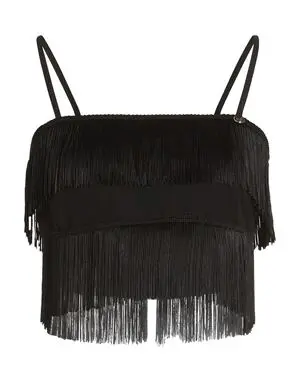 LIU •JO Fringe Crop Top
