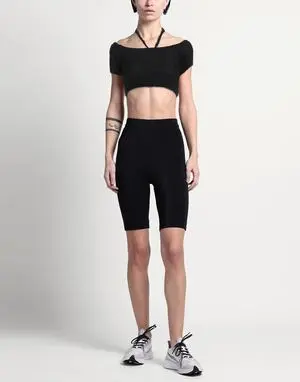REBEL QUEEN BY LIU •JO Knit Crop Top - Black