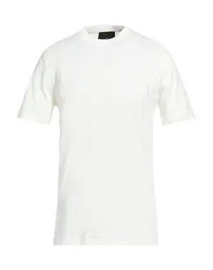 John Richmond Man T-shirt Blue Size S Pima Cotton Ivory