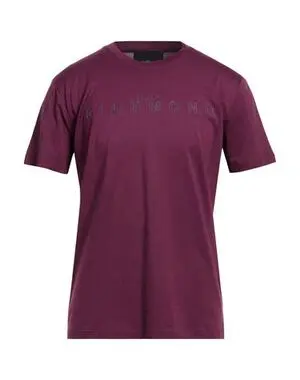 John Richmond Man T-shirt Blue Size S Pima Cotton Plum