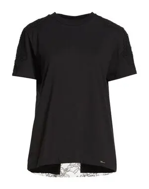 Blumarine Jersey T-shirt With Lace Trims