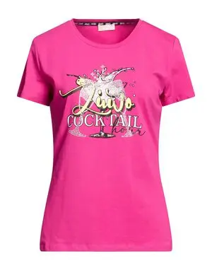 Liu Jo Better" Cotton Elastane T-shirt With Crystal Embellishments - Pink