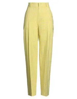 SKILLS & GENES Cotton Gingham High-waisted Straight-leg Pants