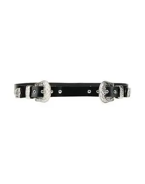 REBEL QUEEN BY LIU •JO Leather Belt - Black