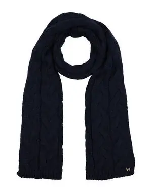 REBEL QUEEN BY LIU •JO Scarf Midnight Acrylic, Wool - Blue