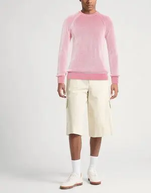 MOORER Cotton Ribbed Knit Crewneck Sweater