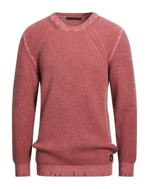 TAKESHY KUROSAWA Mid-Weight Knit Crewneck Sweater Brick
