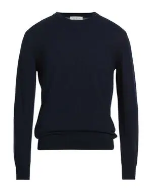 BALLANTYNE Solid Crewneck Sweater - Navy