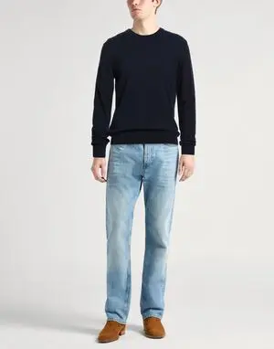 BALLANTYNE Solid Crewneck Sweater - Navy