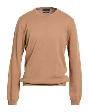 LIU •JO MAN Crewneck Cashmere Silk Sweater - Beige