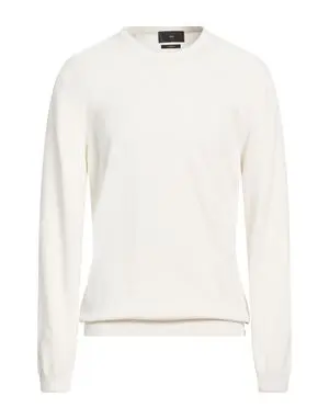 LIU •JO MAN Crewneck Cashmere Silk Sweater - White