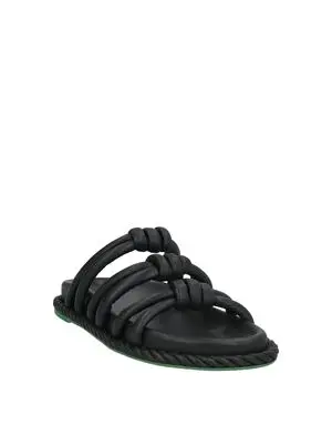 Farm Rio Leather Tie Flat Sandals