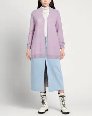 ALESSIA SANTI Alpaca Wool Blend Cardigan - Lilac