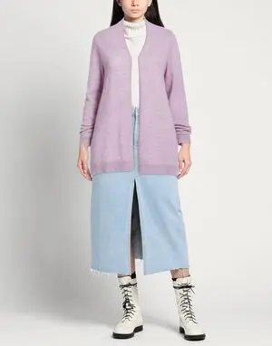 ALESSIA SANTI Alpaca Wool Blend Cardigan - Lilac