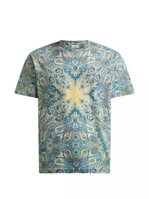 Etro Paisley-print T-shirt - Blue