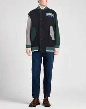 Herno Jacket In Virgin Wool And Polyamide - Blue