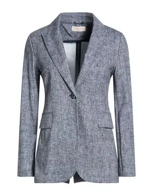 CIRCOLO 1901 Single-breasted Cotton Elastane Blazer - Navy