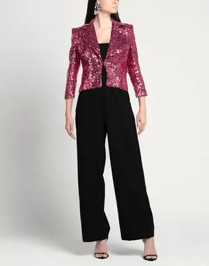 W LES FEMMES BY BABYLON Cropped Sequined Blazer