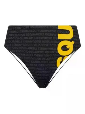 Dsquared2 Logo-print Bikini Bottom - Black