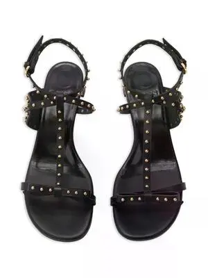 ODISSI Jackie Mid Leather Sandals - Black