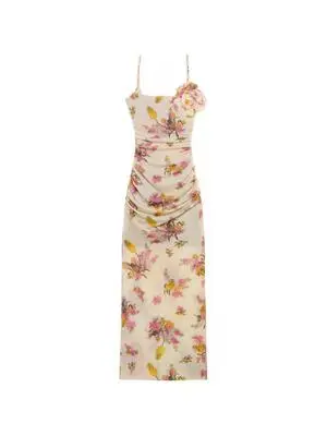 Blumarine Floral Column Dress