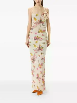Blumarine Floral Column Dress