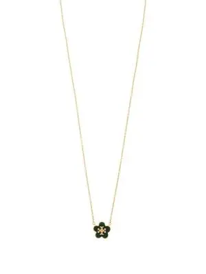 Tory Burch Flower Charm Necklace