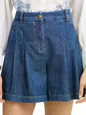 Luisa Spagnoli Denim Altana Culottes - Blue