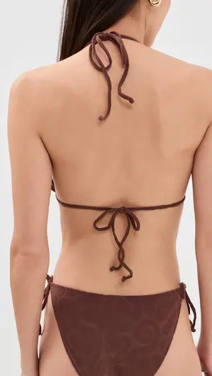 Oas Sunero Calia Bikini Top - Dk Brown