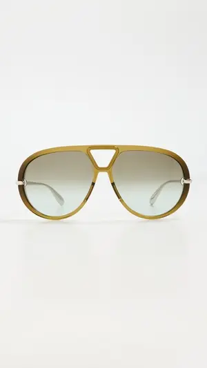 Bottega Veneta Aviator Frame Sunglasses