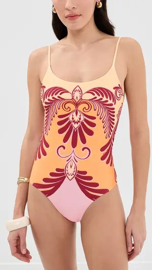 Farm Rio Printed One Piece Swimsuit