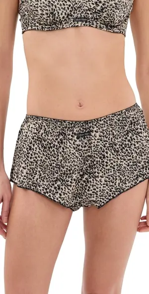 Calvin Klein Modern Logo Tap Shorts - Brushed Leopard