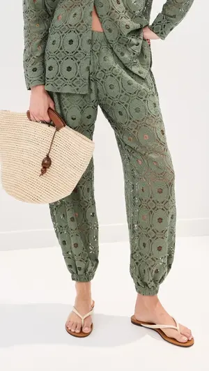 LE BOP Briar Lace Pants - Olive