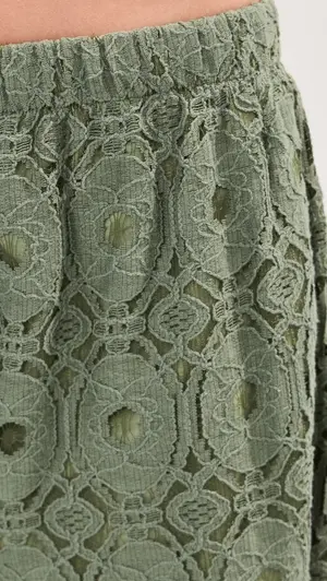 LE BOP Briar Lace Pants - Olive