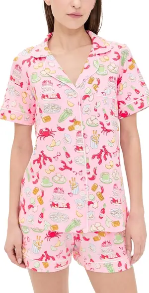 BEDHEAD PAJAMAS Short Sleeve Short Pajama Set - French Quarter