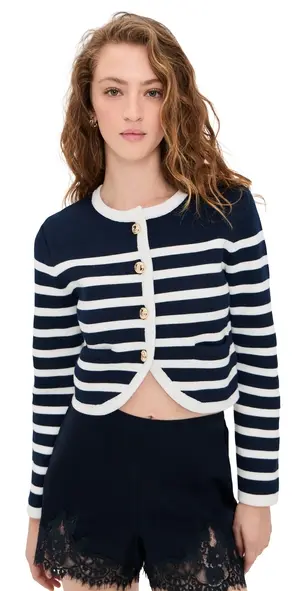 English Factory Striped Cardigans For Women