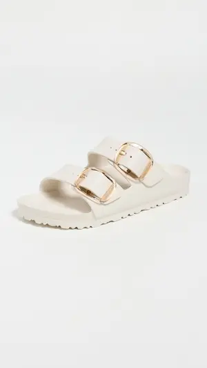 BIRKENSTOCK Arizona Eva Big Buckle Sandals - Eggshell