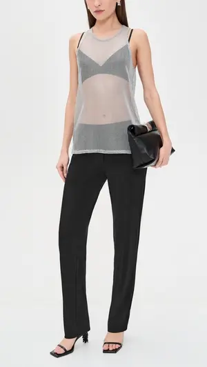 Norma Kamali Flat Front Trousers