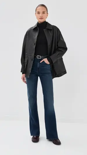 ARMA Maeve Vegetal Leather Jacket - Black