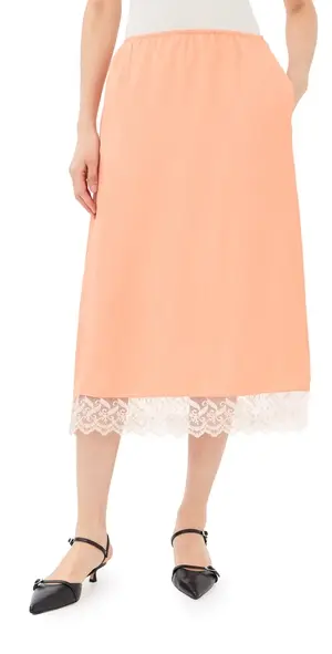 Simone Rocha Lace Trim Negligee Skirt