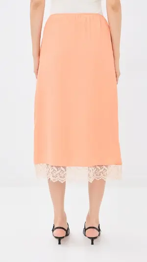 Simone Rocha Lace Trim Negligee Skirt