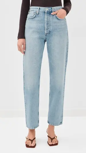 AGOLDE 90s Pinch Waist High Rise Straight Jeans - Addition